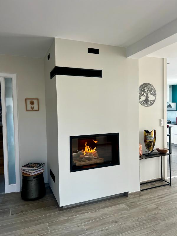 Installation d'une cheminée M design dans le Calvados - Cheminées Benoist